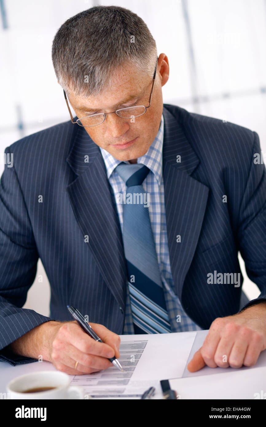 Business Manager At Work