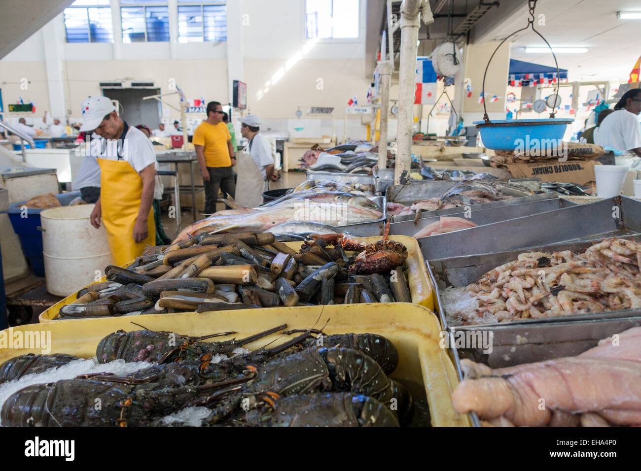 Seafood market in Panama City Panama Stock Photo - Alamy