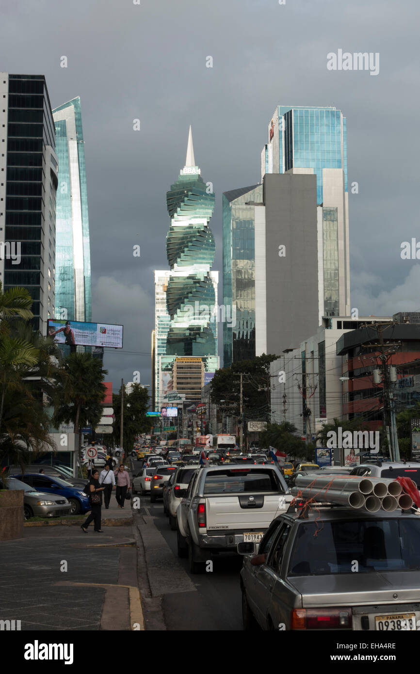 Street view, Panama City, Panama Stock Photo - Alamy