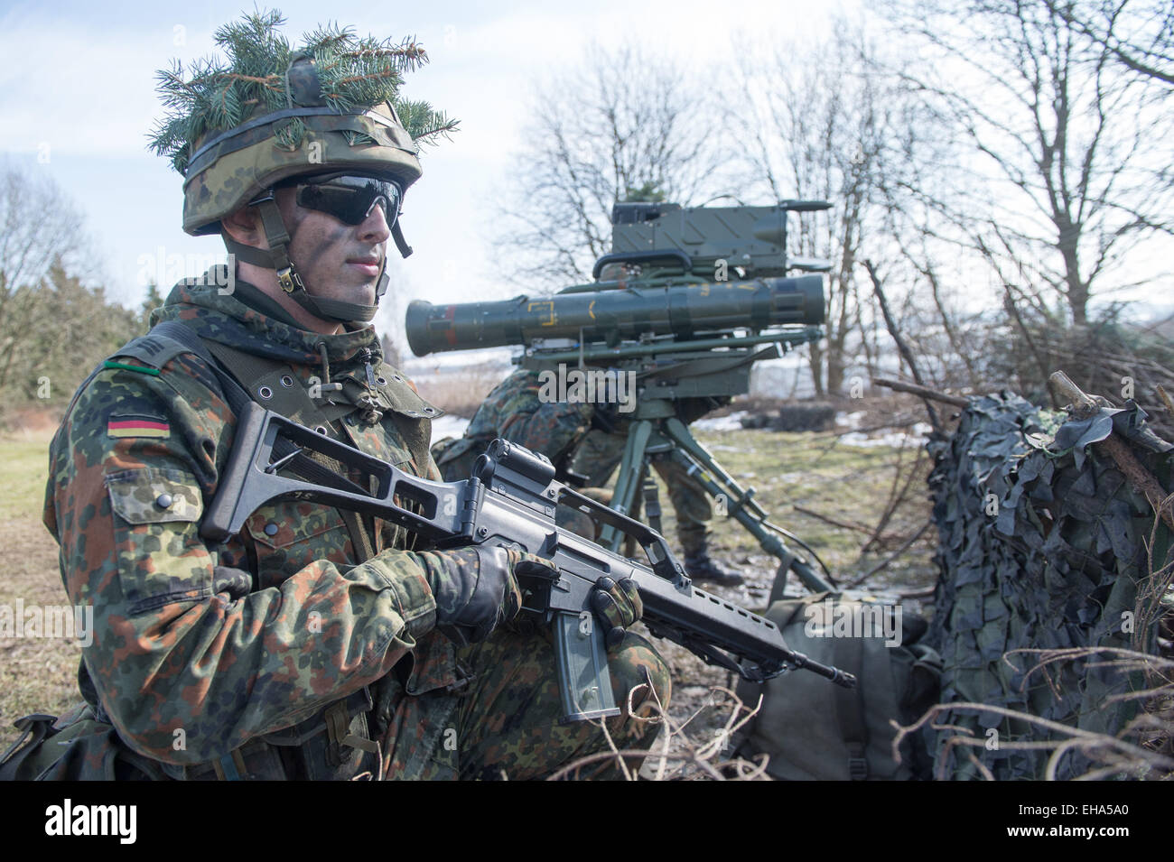 Marienberg, Germany. 10th Mar, 2015. Soldiers of the mechanized ...