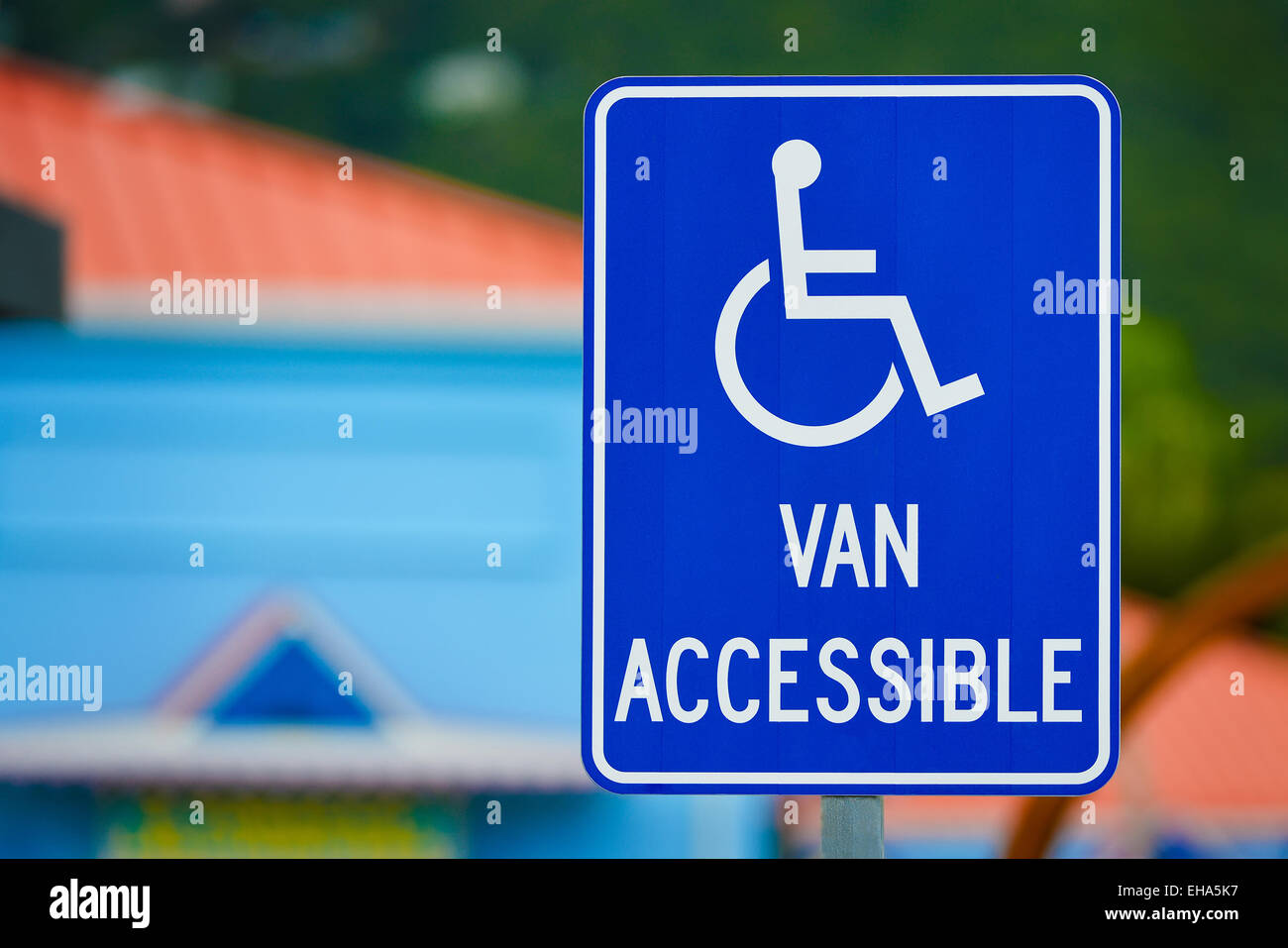 Van Accessible Sign Stock Photo - Alamy