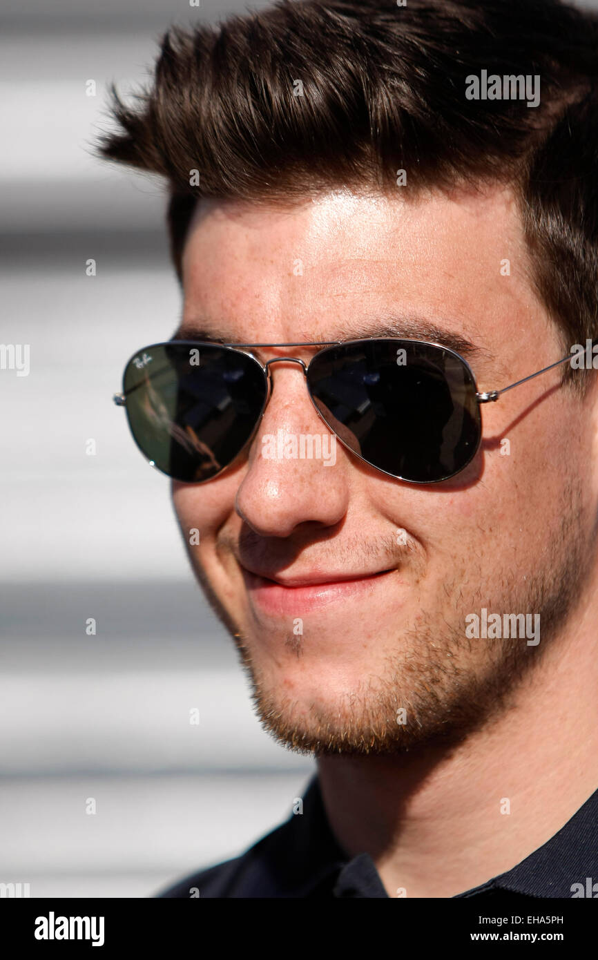 Daniel Cammish competes in the 2014 British GT Championship at Oulton ...