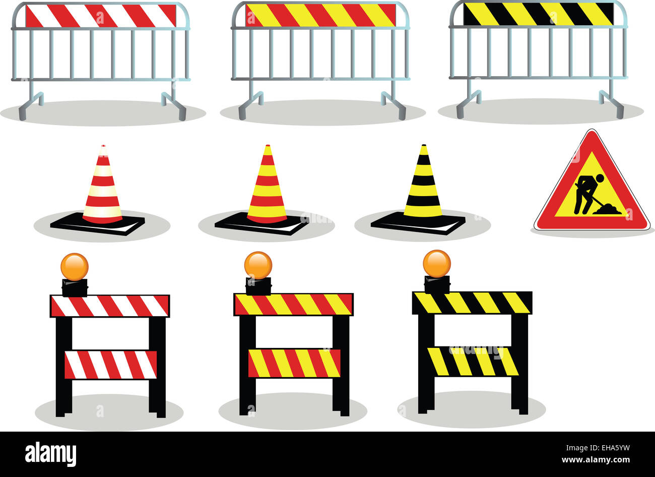 A collection of Work in Progress signs Stock Photo - Alamy