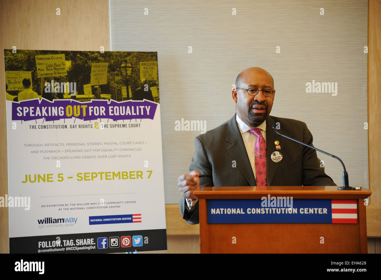 Philadelphia, Pennsylvania, USA. 10th Mar, 2015. Mayor MICHAEL NUTTER ...
