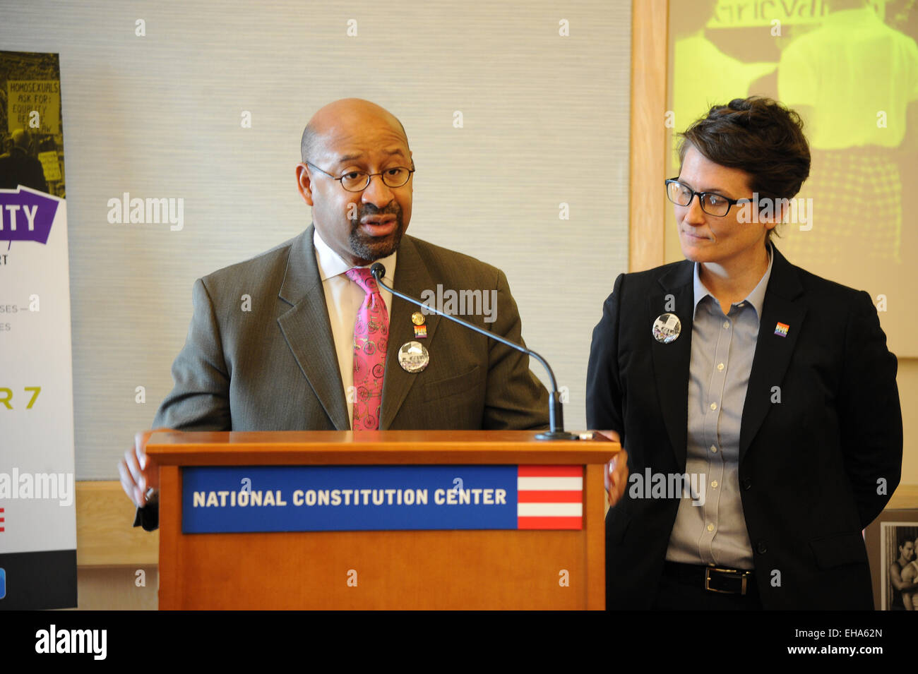 Philadelphia, Pennsylvania, USA. 10th Mar, 2015. Mayor MICHAEL NUTTER ...
