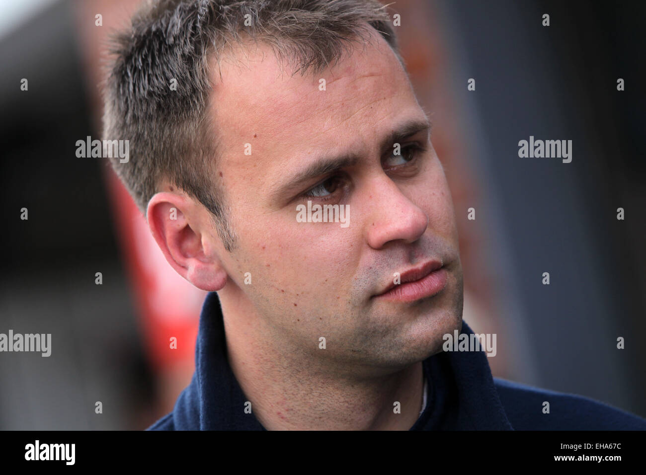 Jonathan Adam competes in the 2014 British GT Championship at Oulton ...