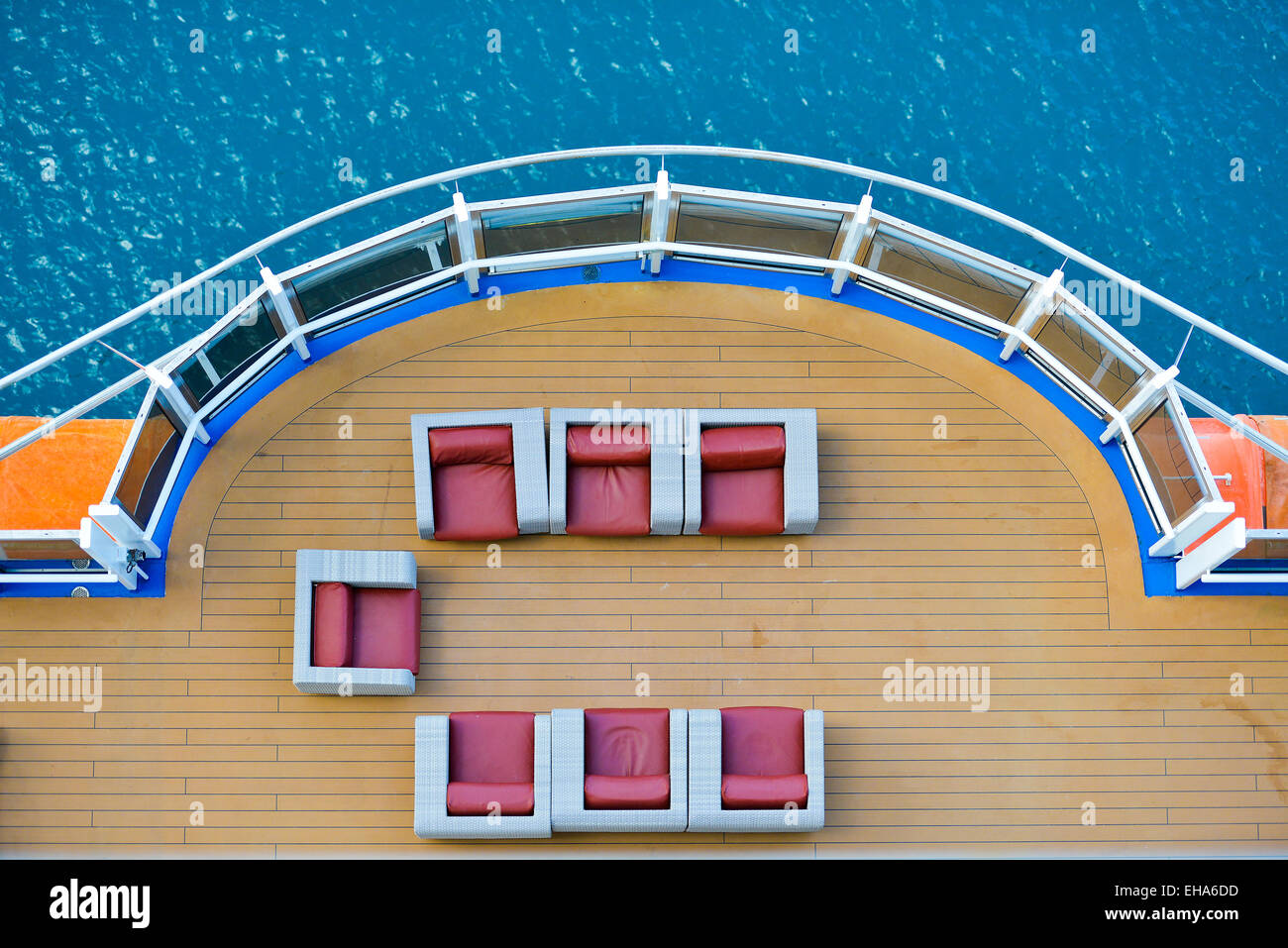 Cruise ship deck Stock Photo - Alamy