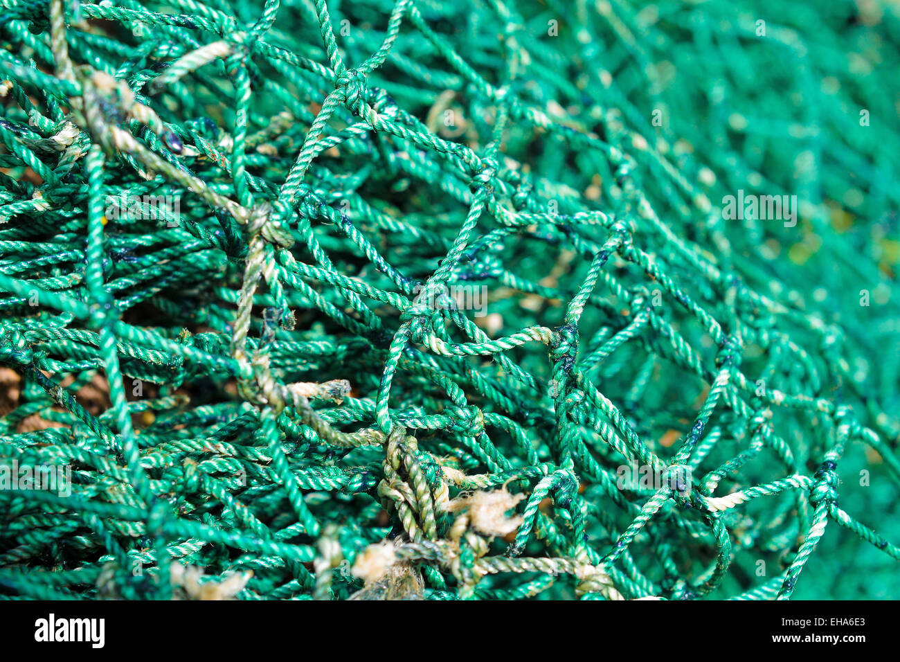 Fishing net background Stock Photo - Alamy