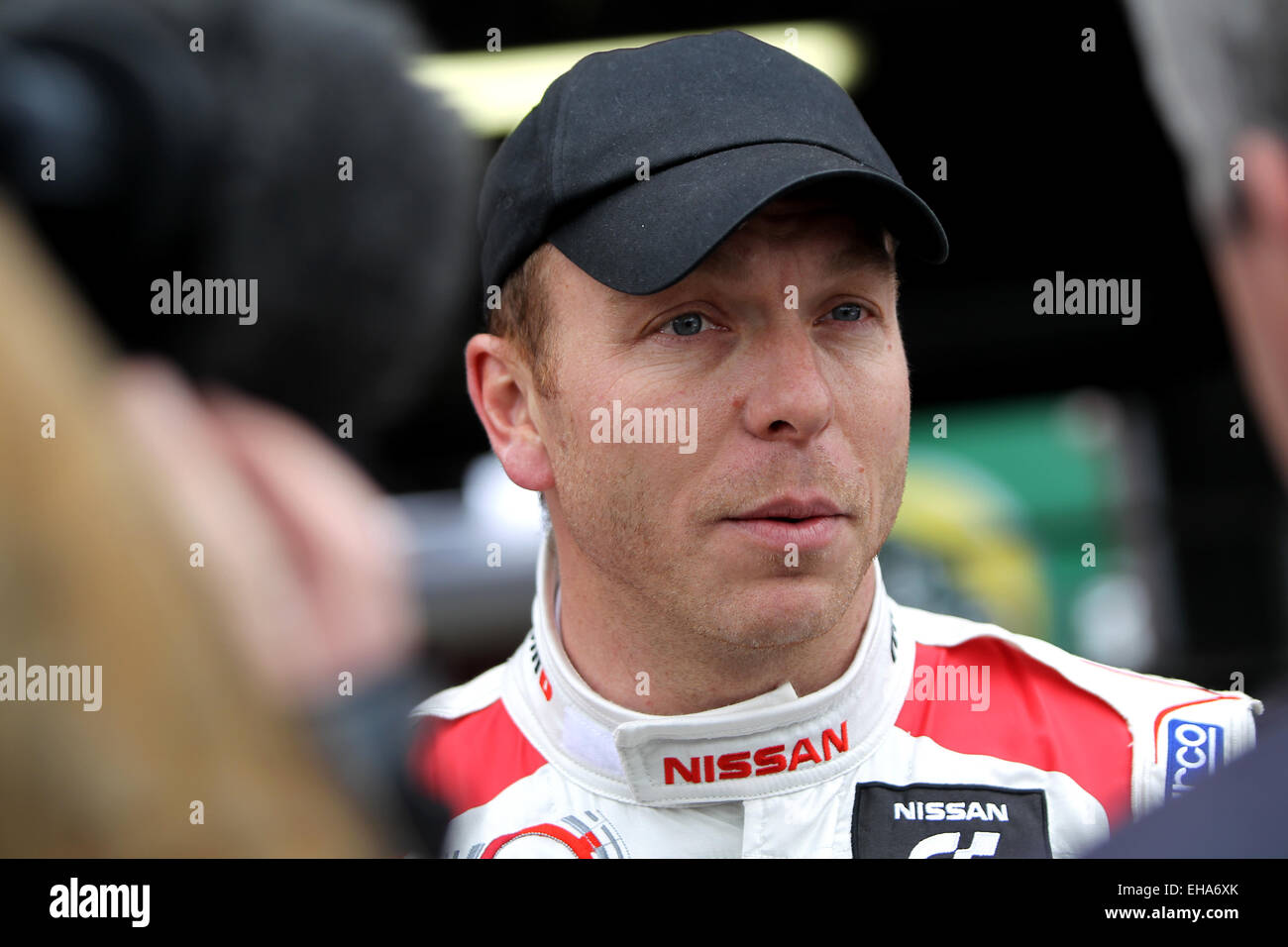 Sir Chris Hoy competes in the 2014 British GT Championship at Oulton ...