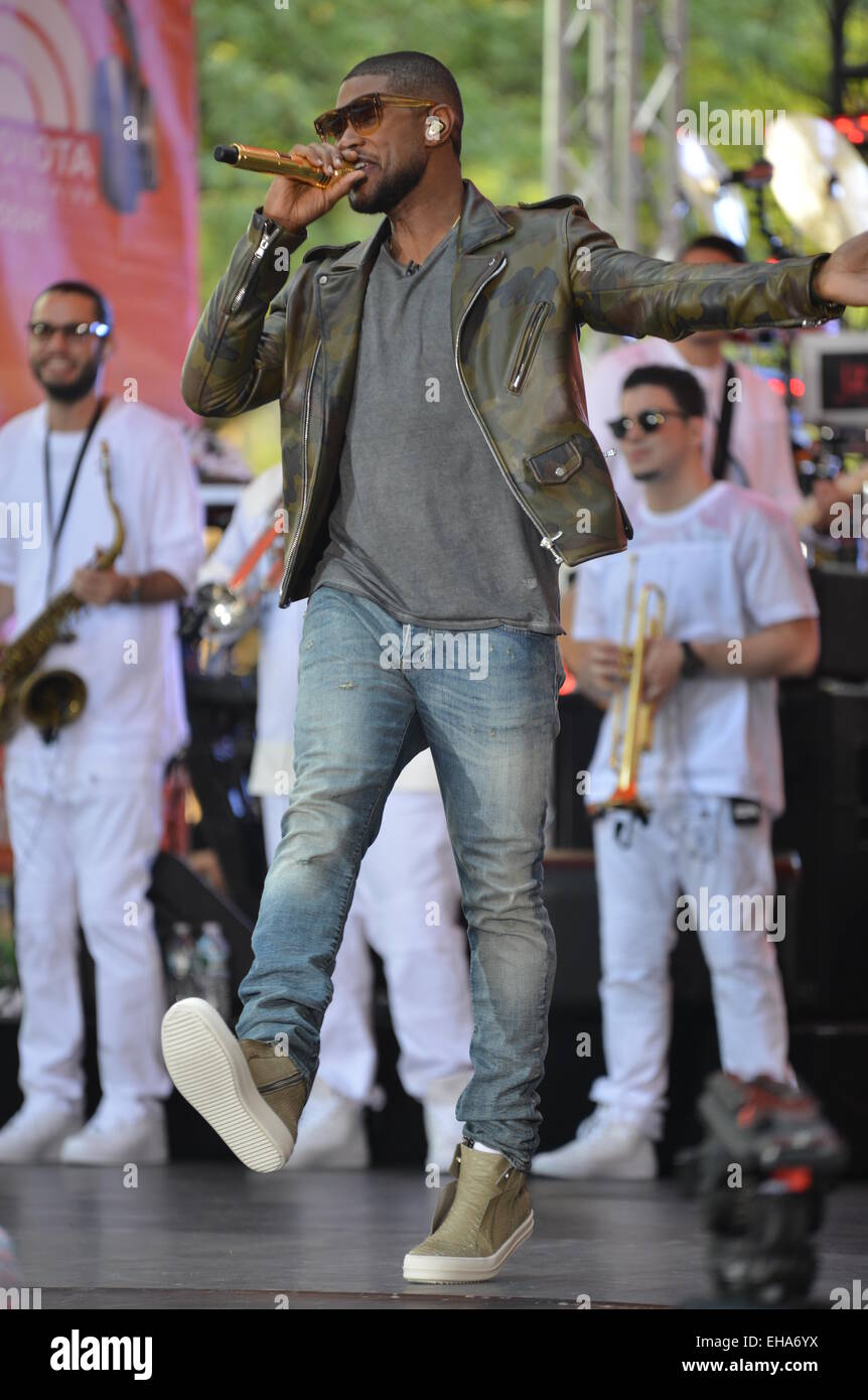 Usher performs live in concert on NBC's 'Today' show as part of their ...