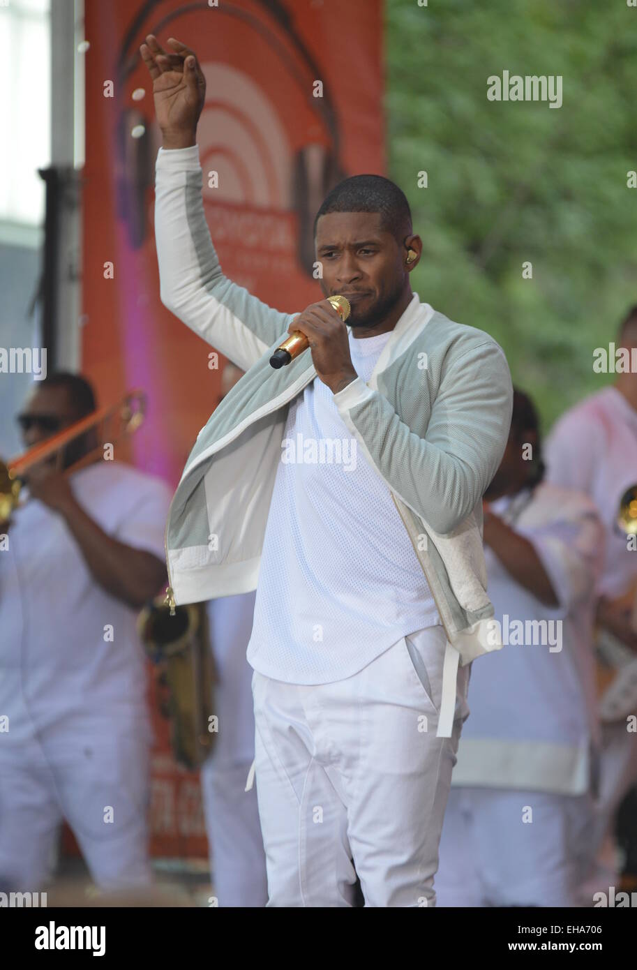 Usher performs live in concert on NBC's 'Today' show as part of their ...