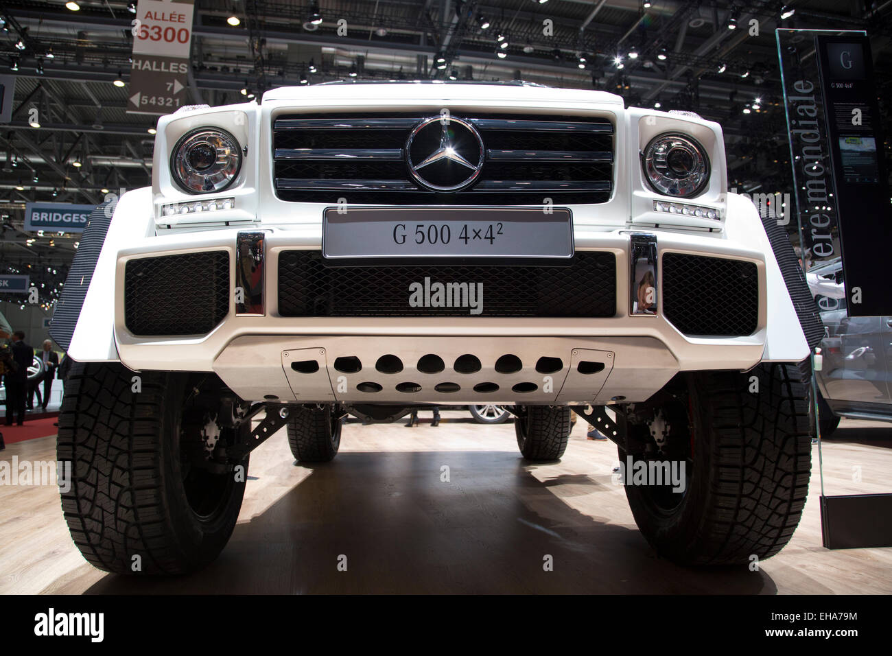 Mercedes G500 4X4 concept at the Geneva motor show 2015 Stock Photo - Alamy