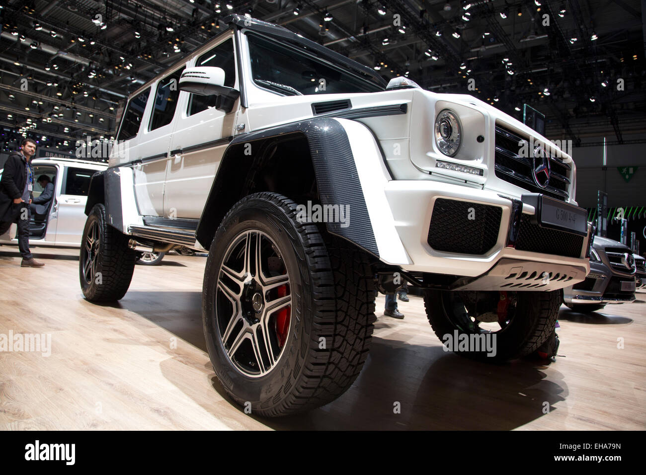 Mercedes G500 4X4 concept at the Geneva motor show 2015 Stock Photo - Alamy