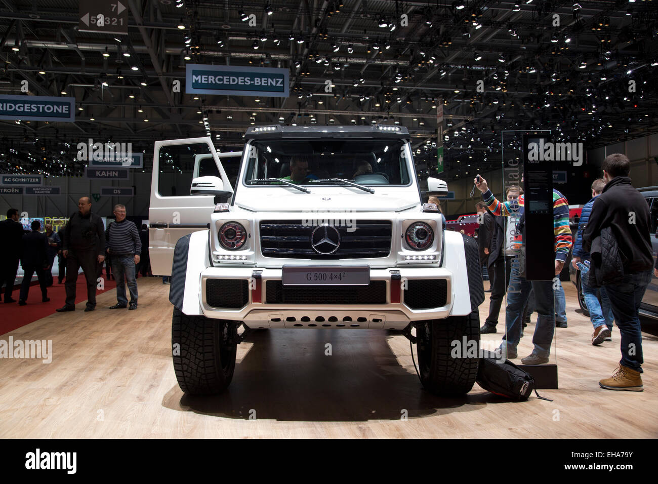 Mercedes G500 4X4 concept at the Geneva motor show 2015 Stock Photo - Alamy