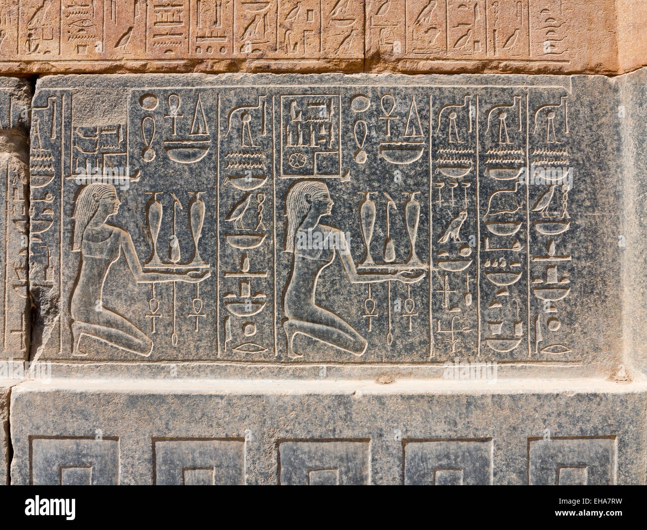 Reliefs within The Red Chapel of Queen Hatshepsut in the open-air ...