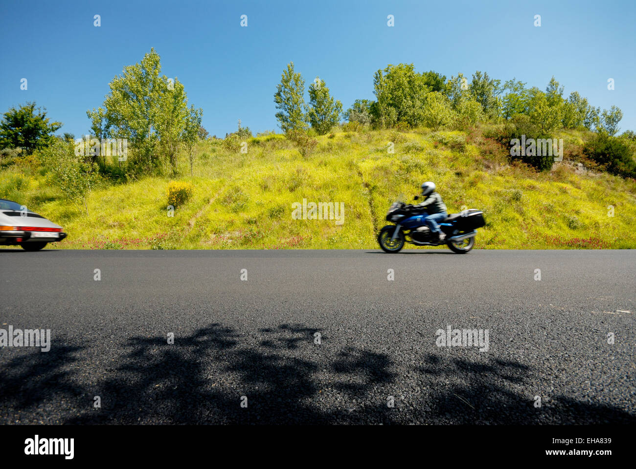 Motorbike on country road hi-res stock photography and images - Alamy