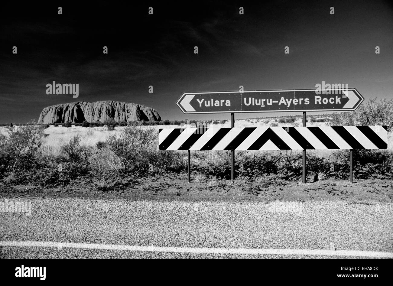 Road to the ayers rock Black and White Stock Photos & Images - Alamy