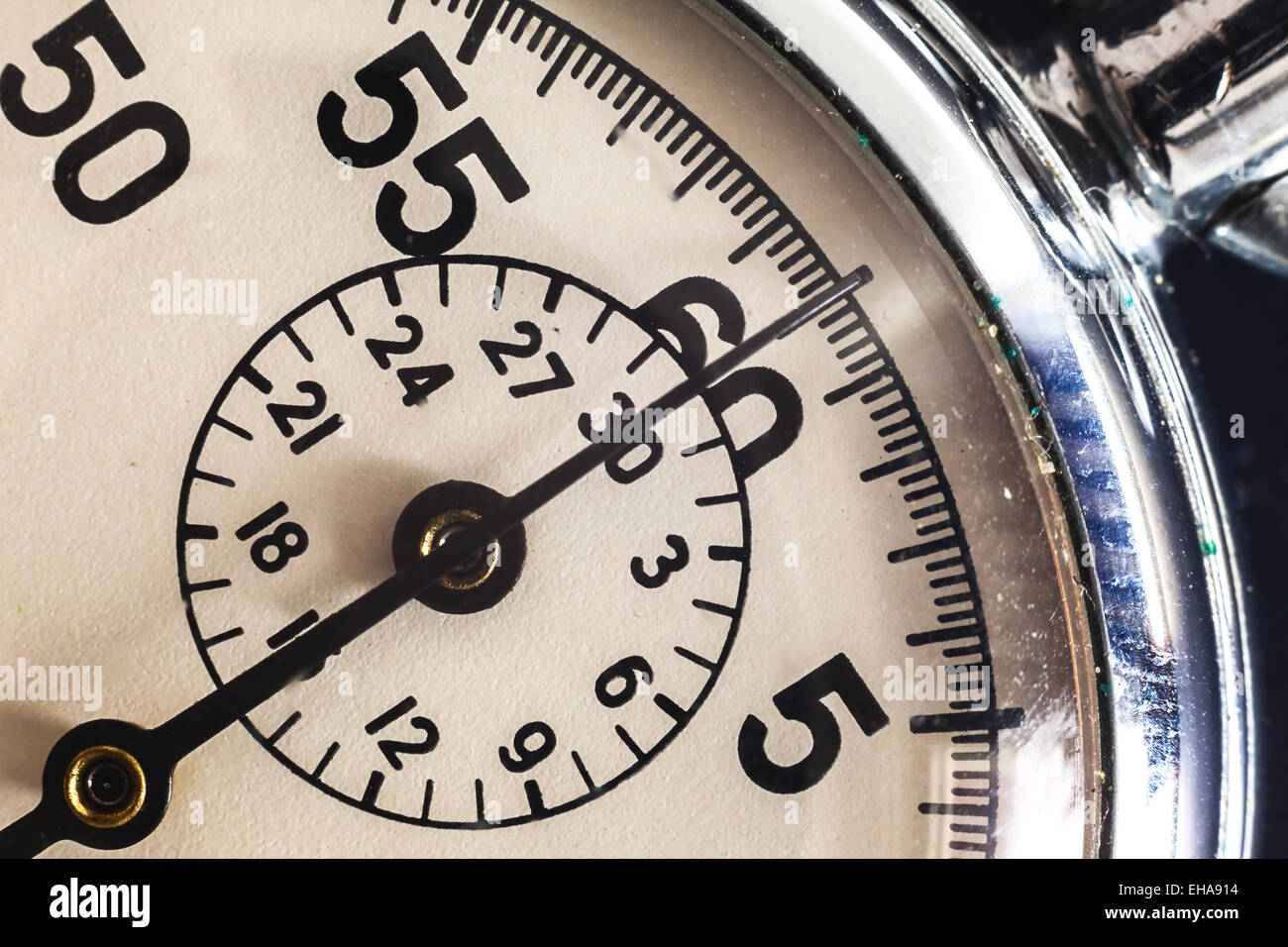 Details of an old, retro style, Russian stopwatch Stock Photo - Alamy