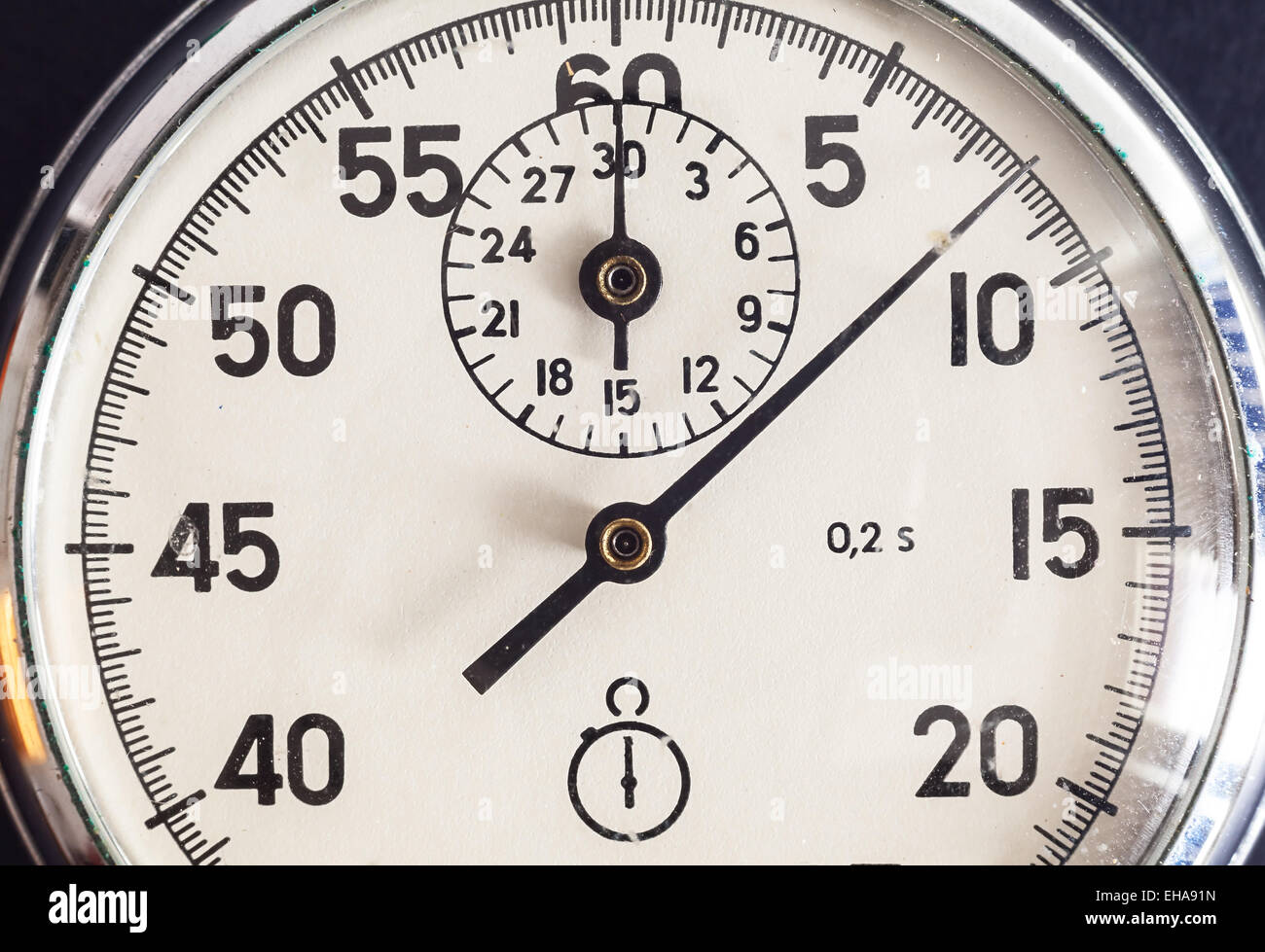 Details of an old, retro style, Russian stopwatch Stock Photo - Alamy