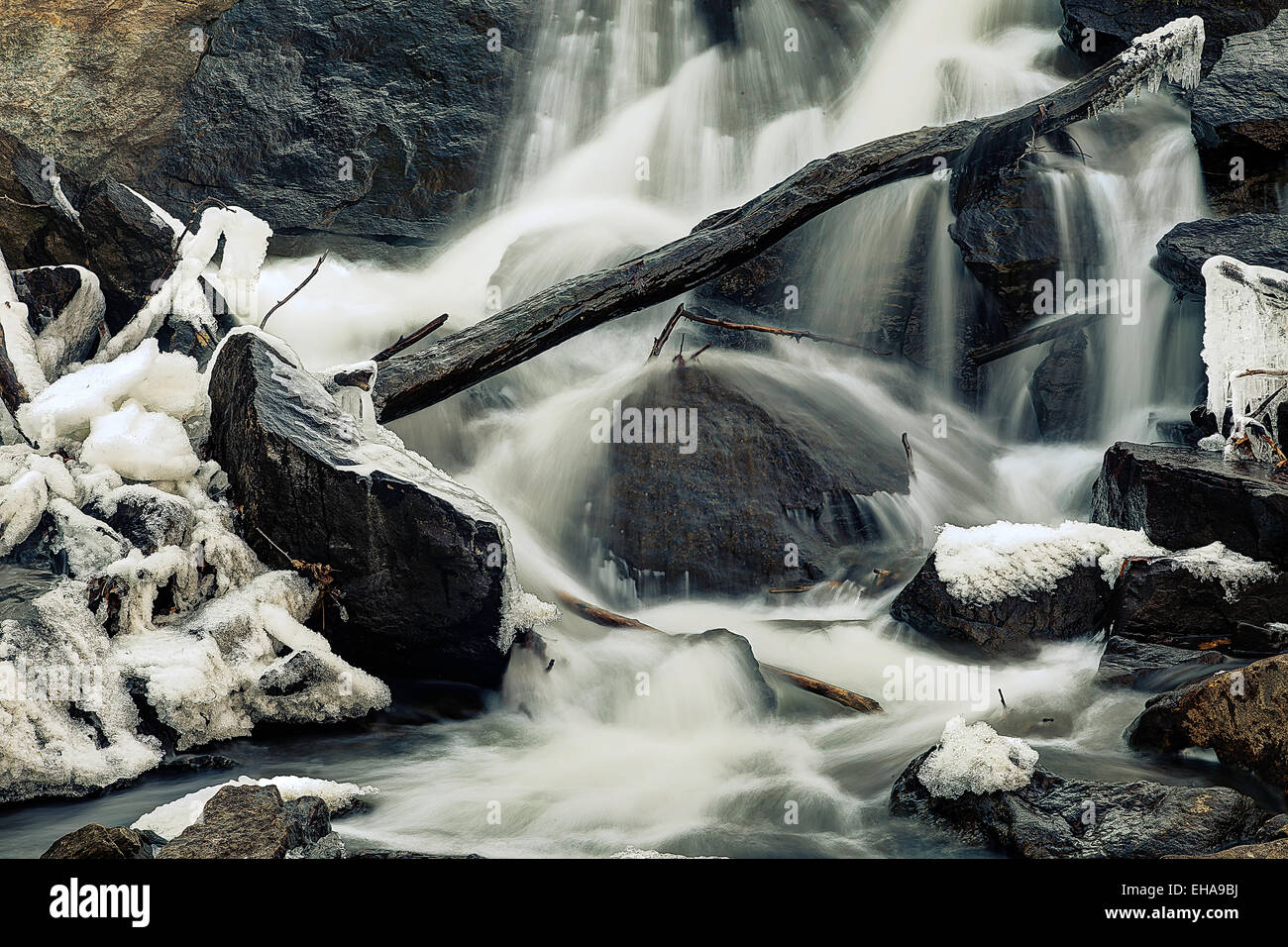 Waterfall of snow hi-res stock photography and images - Alamy