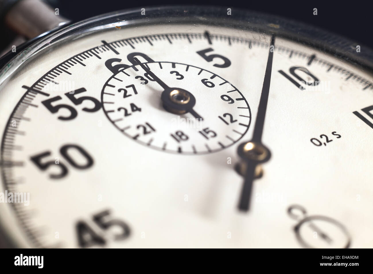 Details of an old, retro style, Russian stopwatch Stock Photo - Alamy