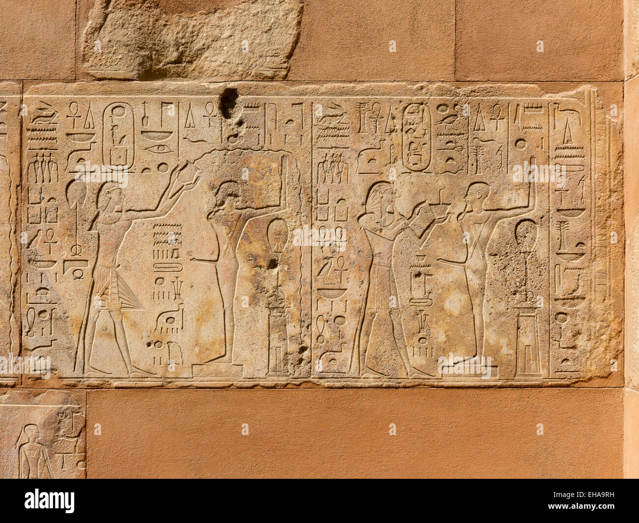 Reliefs within The Red Chapel of Queen Hatshepsut in the open-air ...