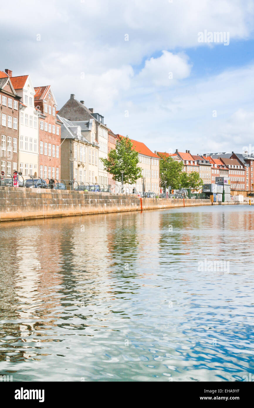 Colored Danish Homes . View from a Boat Stock Photo - Alamy