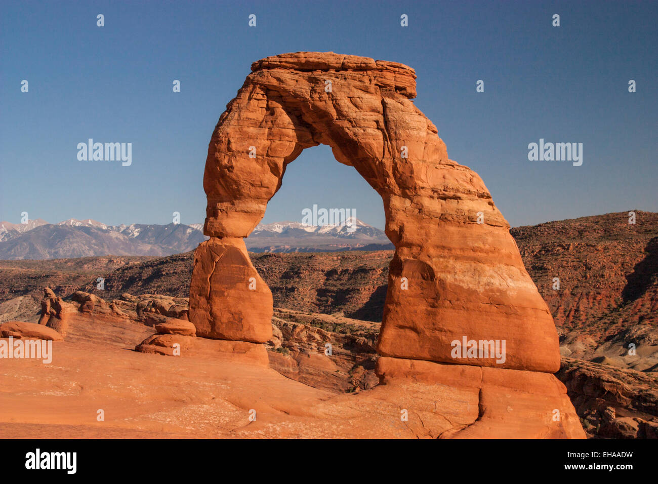 The Dedicated Arch, A famous American landscape in Arches National Park ...