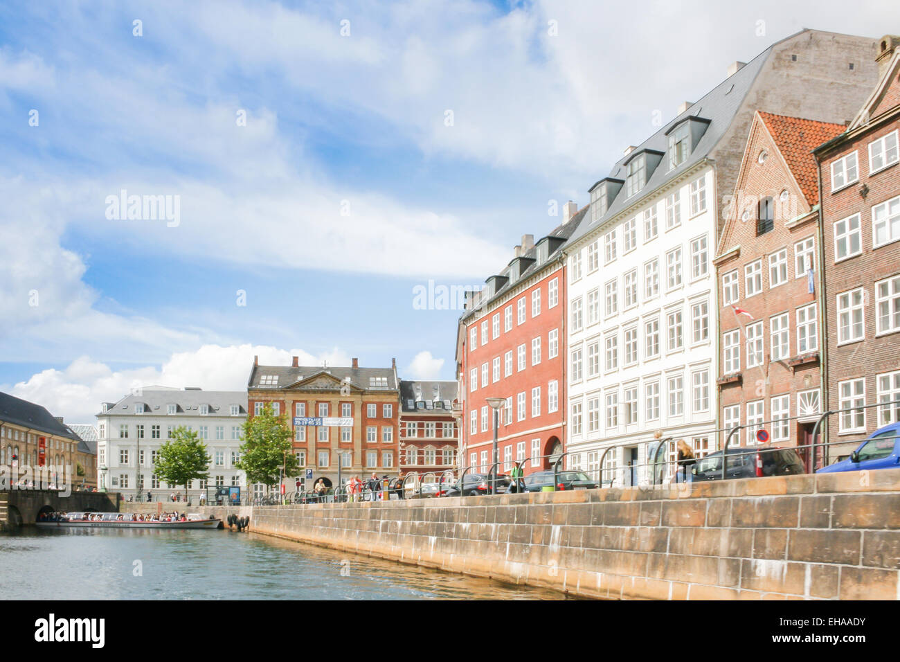 Colored Danish Homes . View from a Boat Stock Photo - Alamy