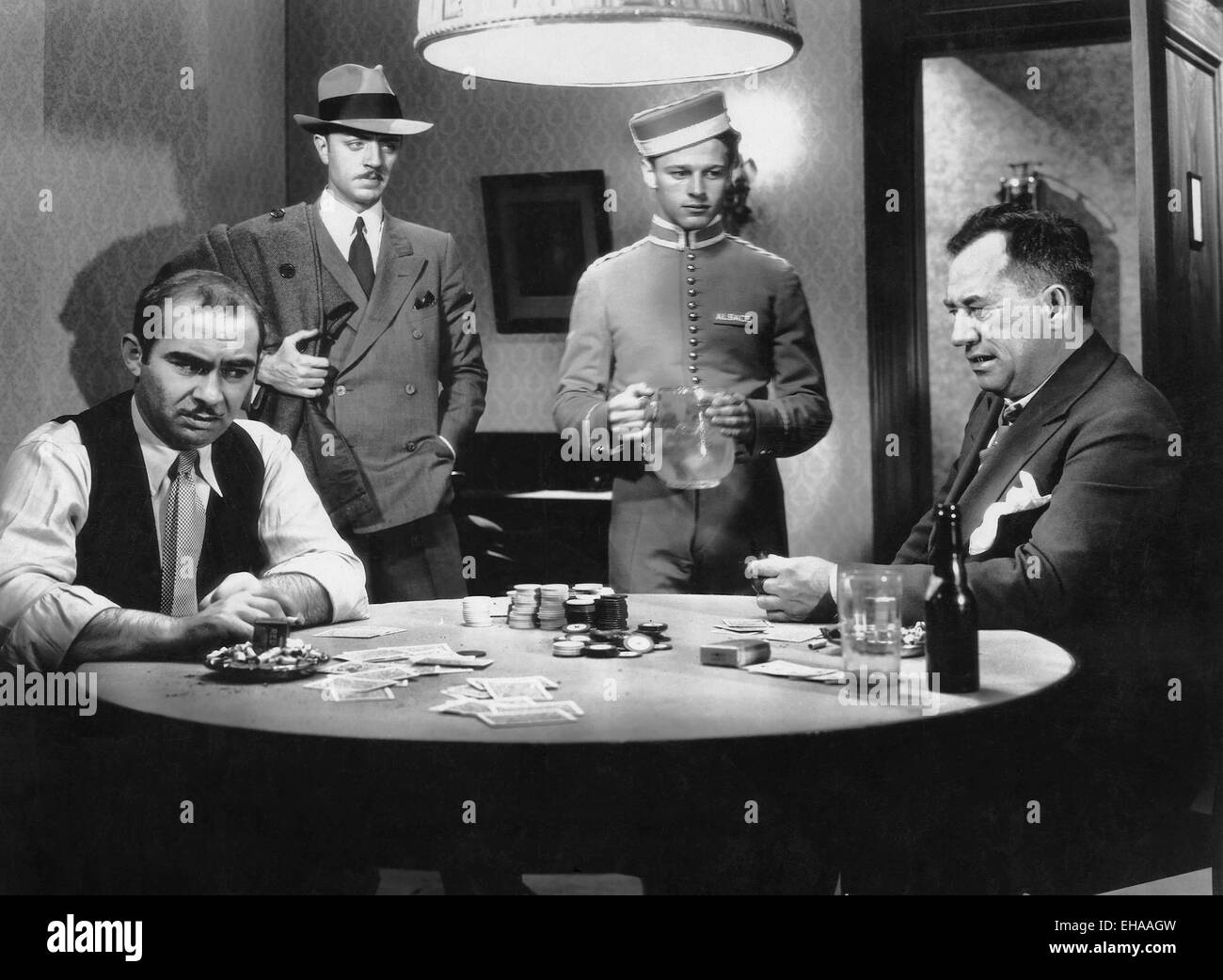 Maurice Black, William Powell, Stanley Fields, on-set of the Film ...