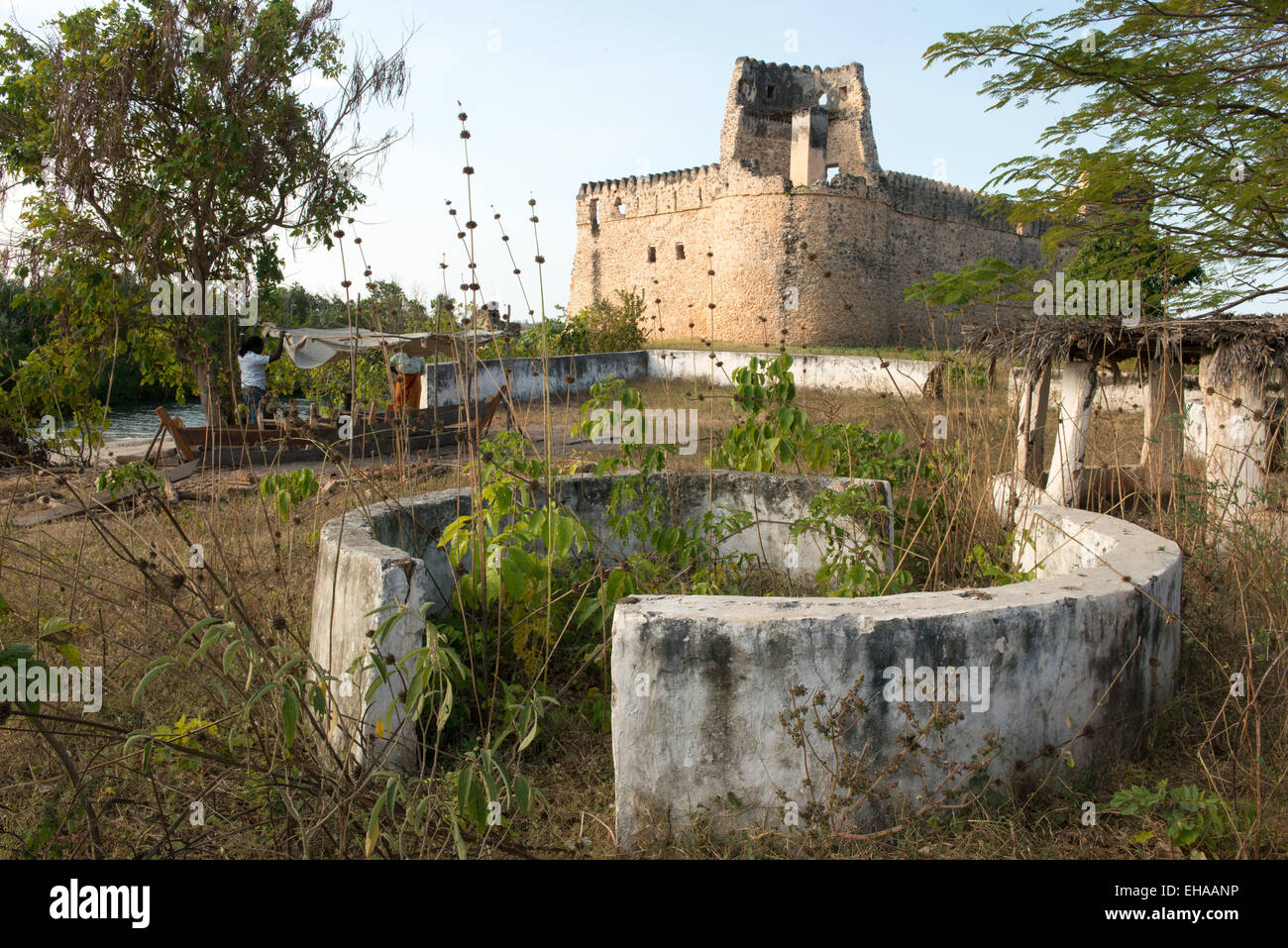 Kilwa Kisiwani, Ruins of The Arabic Fort Stock Photo - Alamy