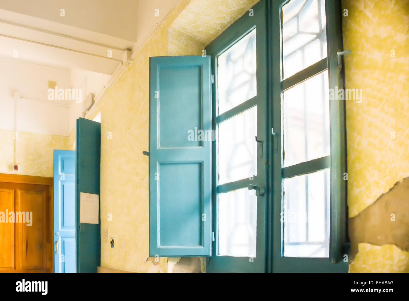 Freedom over the window. Concept of deprivation of liberty Stock Photo ...