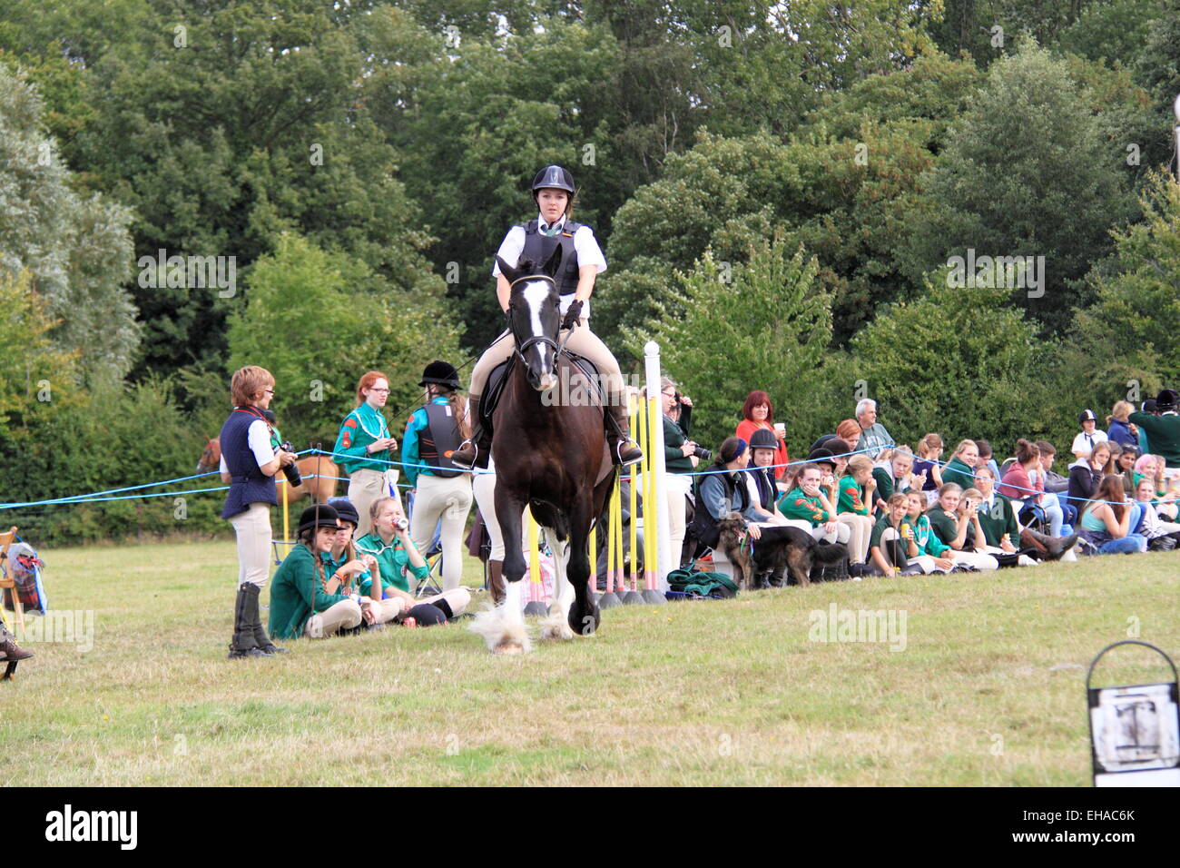 Team jumping event, Horse Rangers Association Gymkhana 2014, Stockyard ...