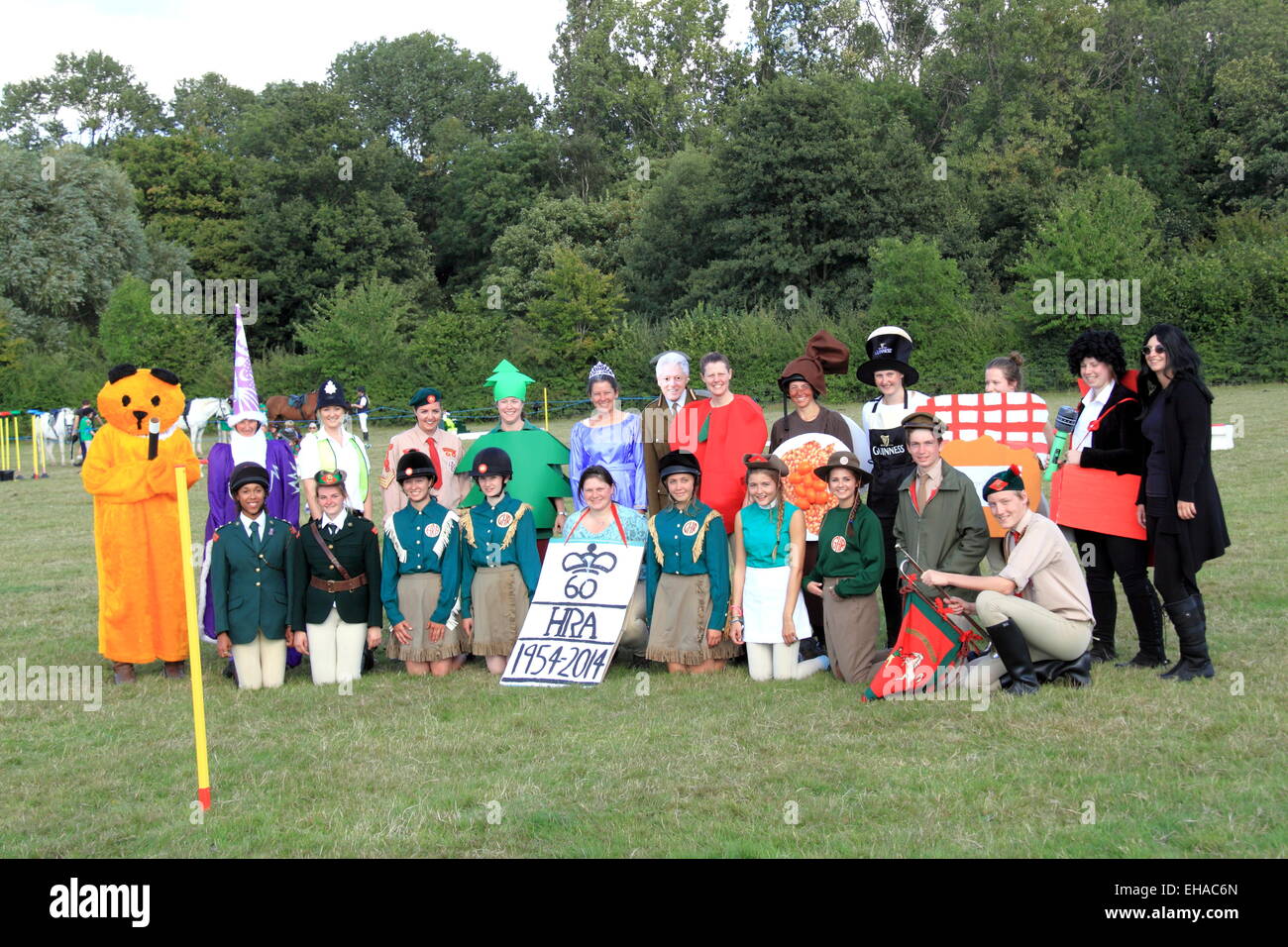 Officers' fancy dress relay race, Horse Rangers Association Gymkhana ...