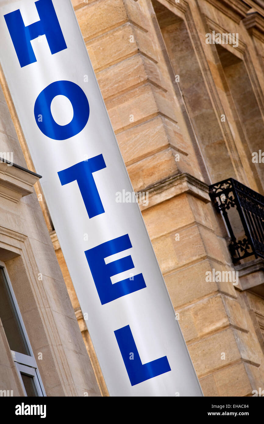 French hotel sign hi-res stock photography and images - Alamy