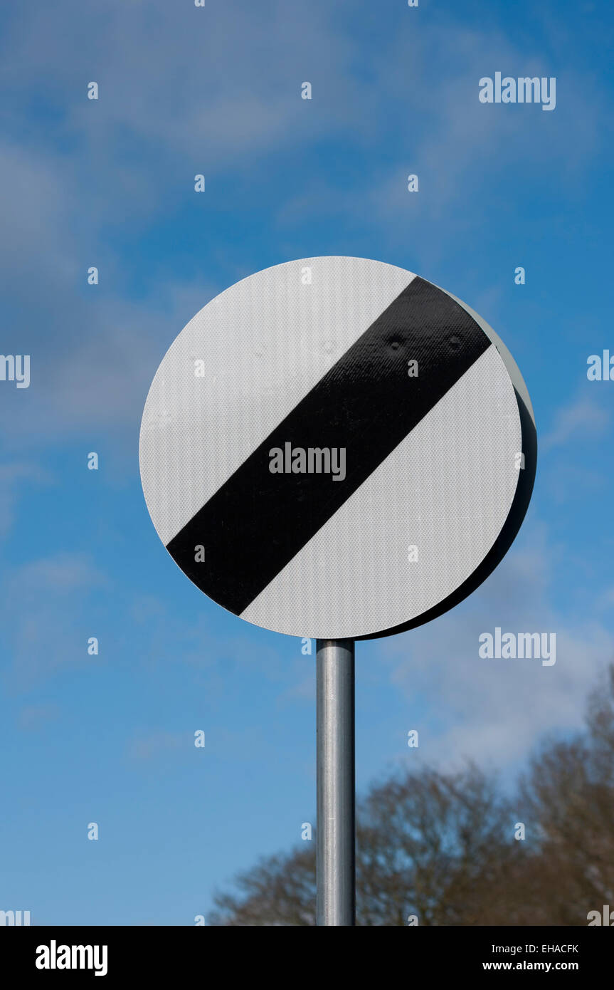 National speed limit sign Stock Photo - Alamy