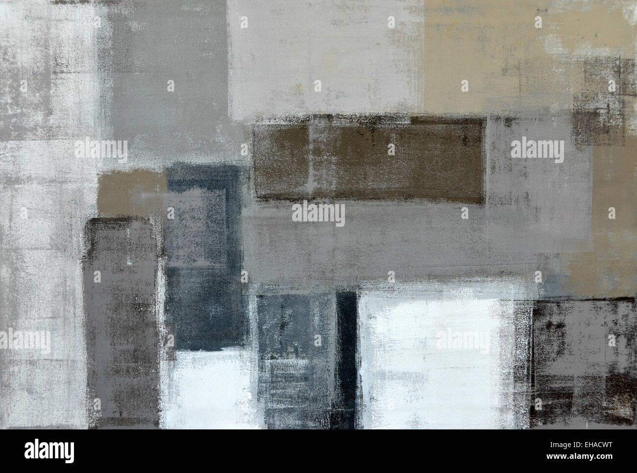 Neutral Abstract Art Painting Stock Photo - Alamy