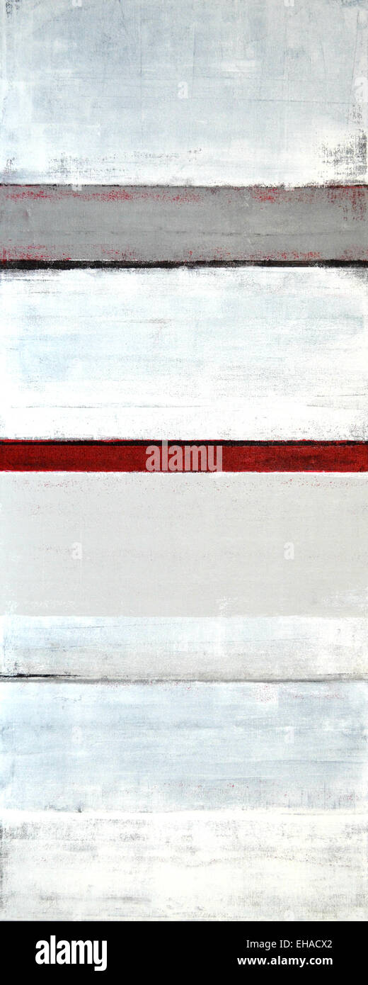Red and Grey Abstract Art Painting Stock Photo - Alamy
