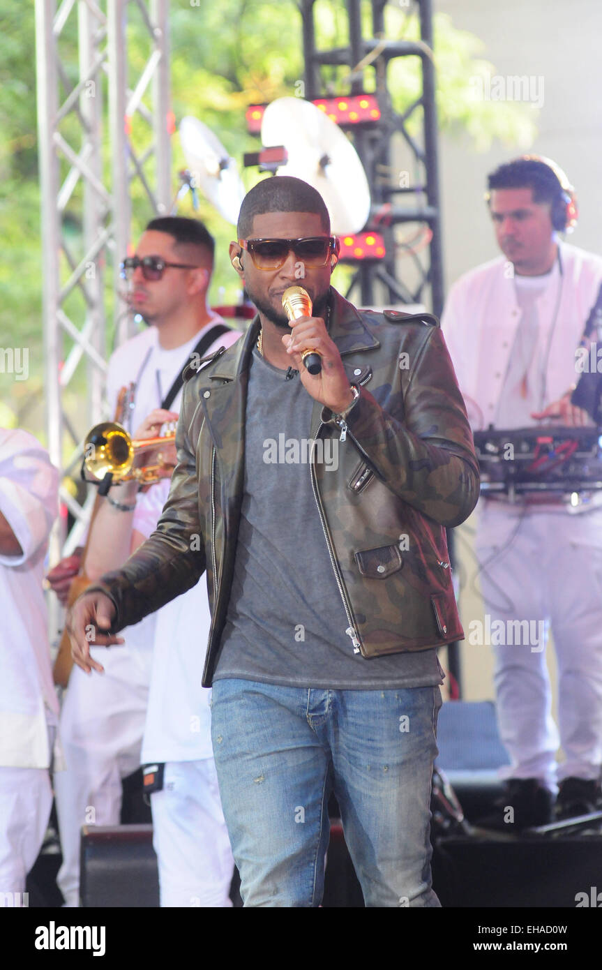 Usher performs live in concert on NBC's 'Today' show as part of their ...