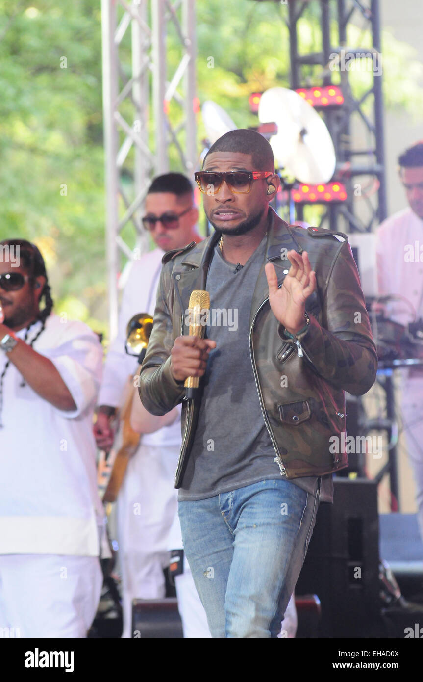 Usher performs live in concert on NBC's 'Today' show as part of their ...