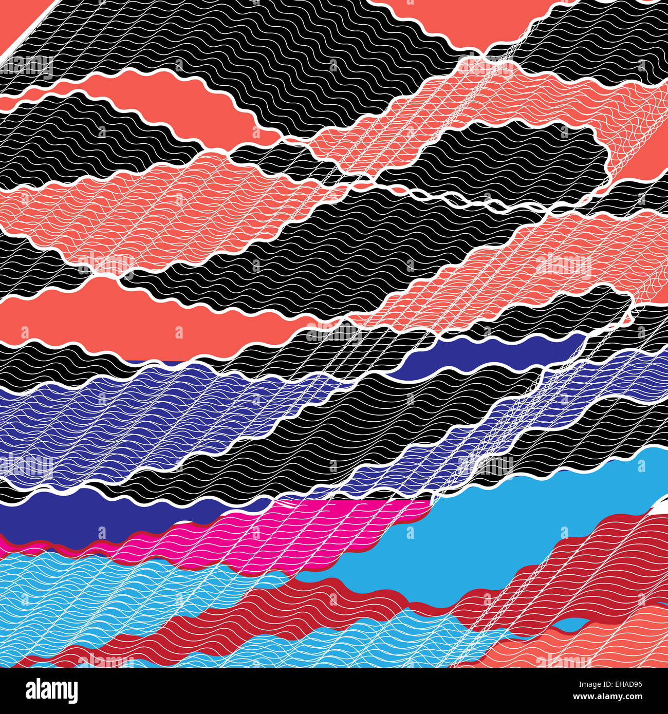 graphic a abstract background with wavy lines Stock Photo - Alamy