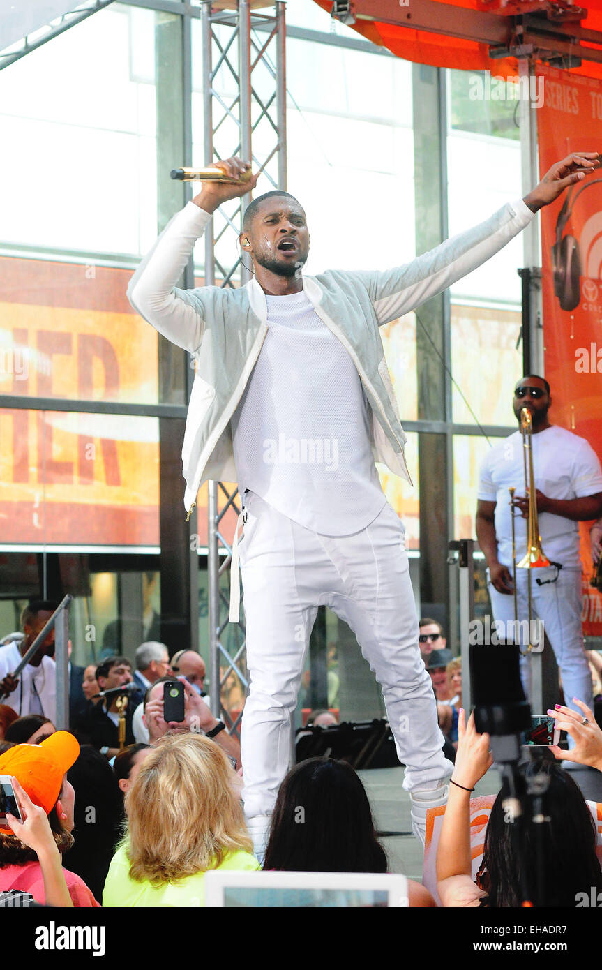 Usher performs live in concert on NBC's 'Today' show as part of their ...