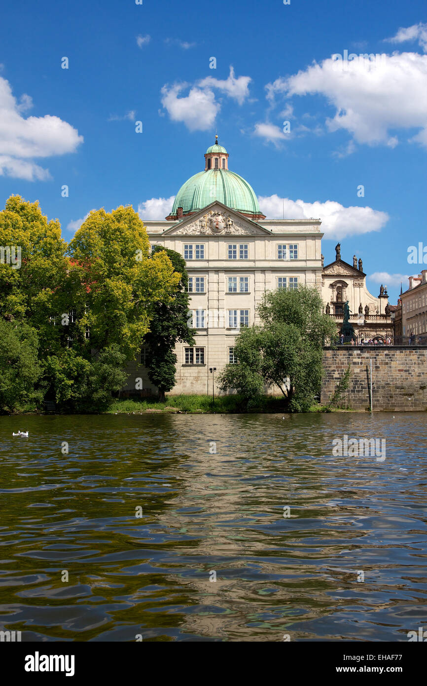 Charles Bridge Museum on the Vltava river in Prague, Czech Republic ...