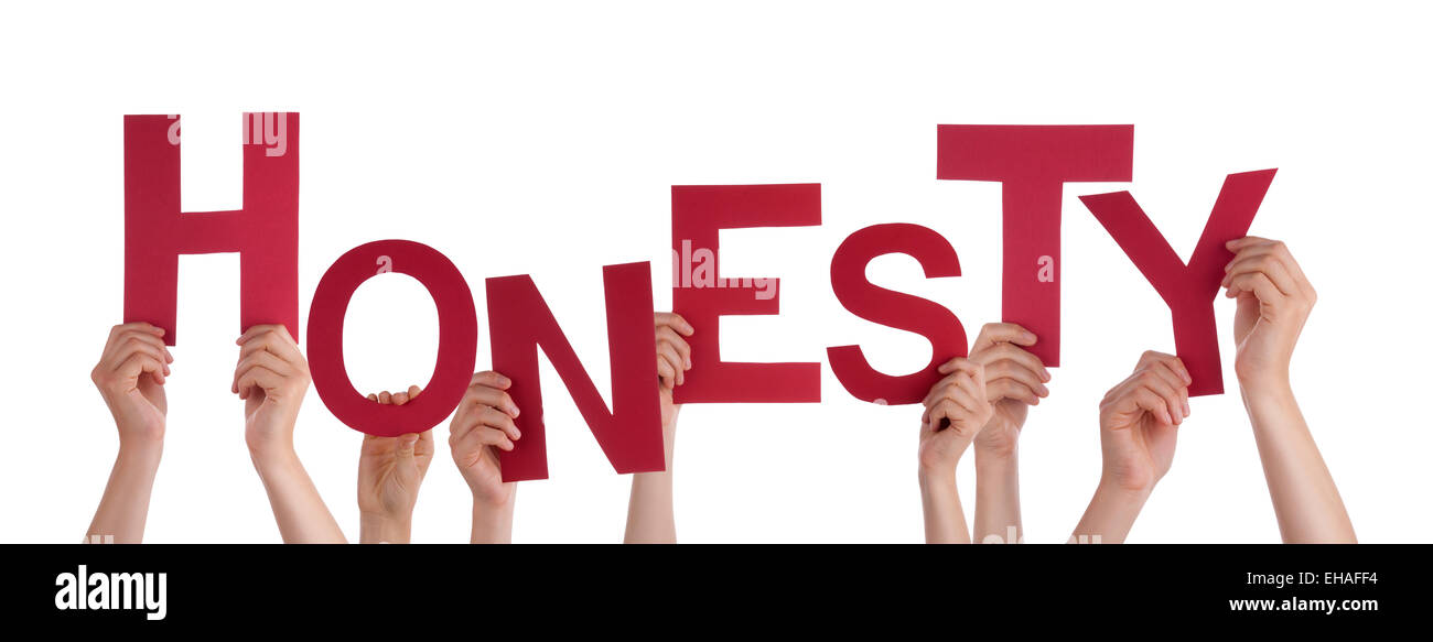 Many Caucasian People And Hands Holding Red Letters Or Characters ...