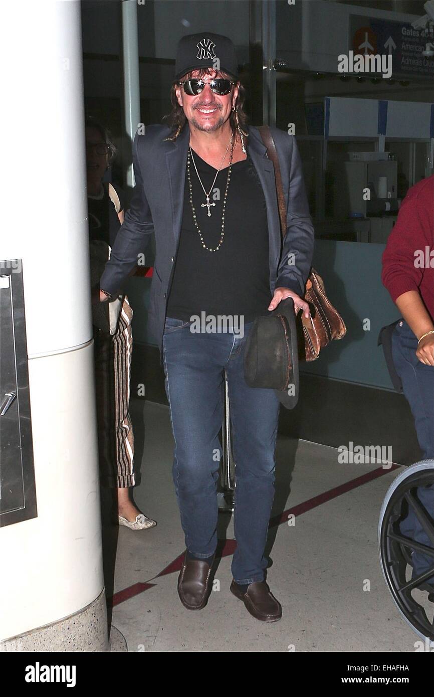 Richie Sambora and his girlfriend Orianthi Panagaris arrive at Los ...