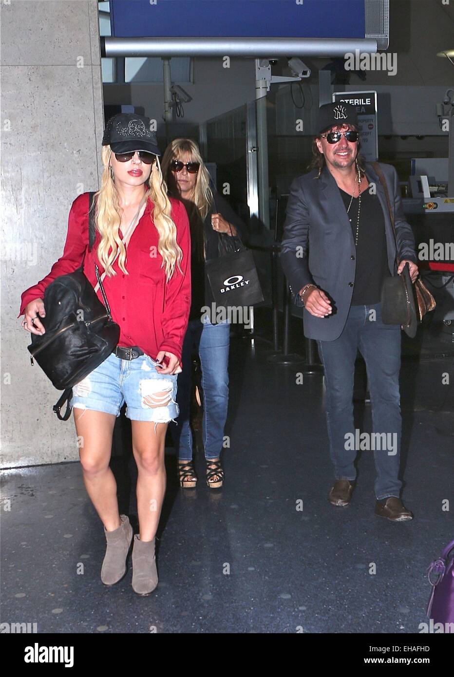 Richie Sambora and his girlfriend Orianthi Panagaris arrive at Los ...