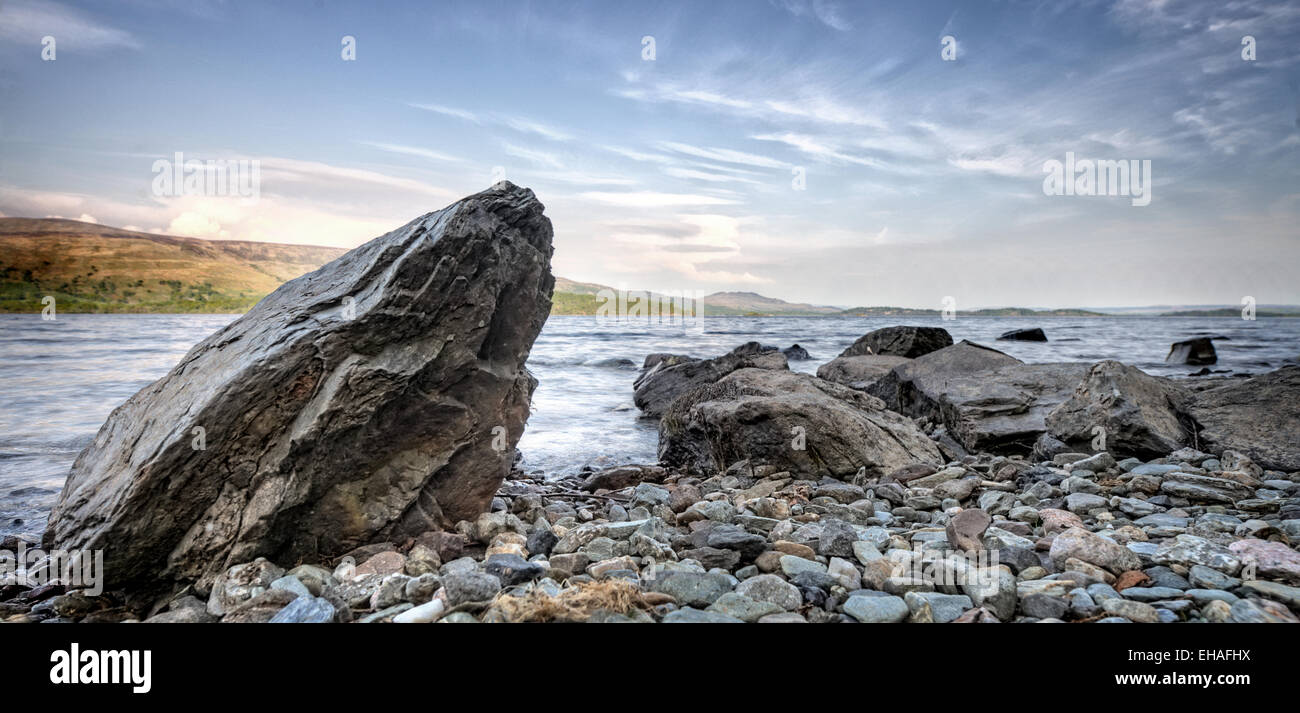 The edge of Loch Lomond in Scotland Stock Photo - Alamy