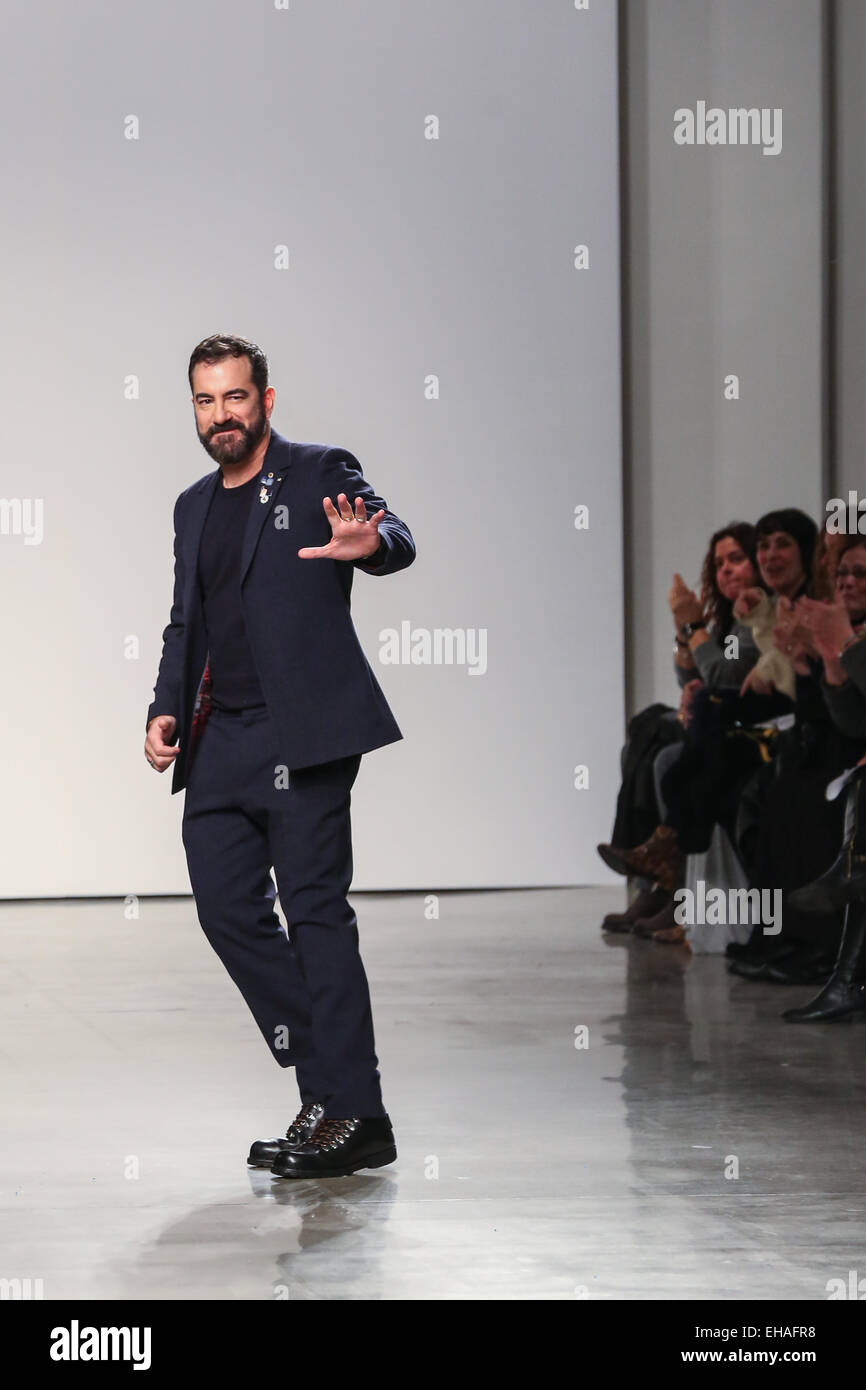 Creative director at Perry Ellis International Michael Maccari walks ...