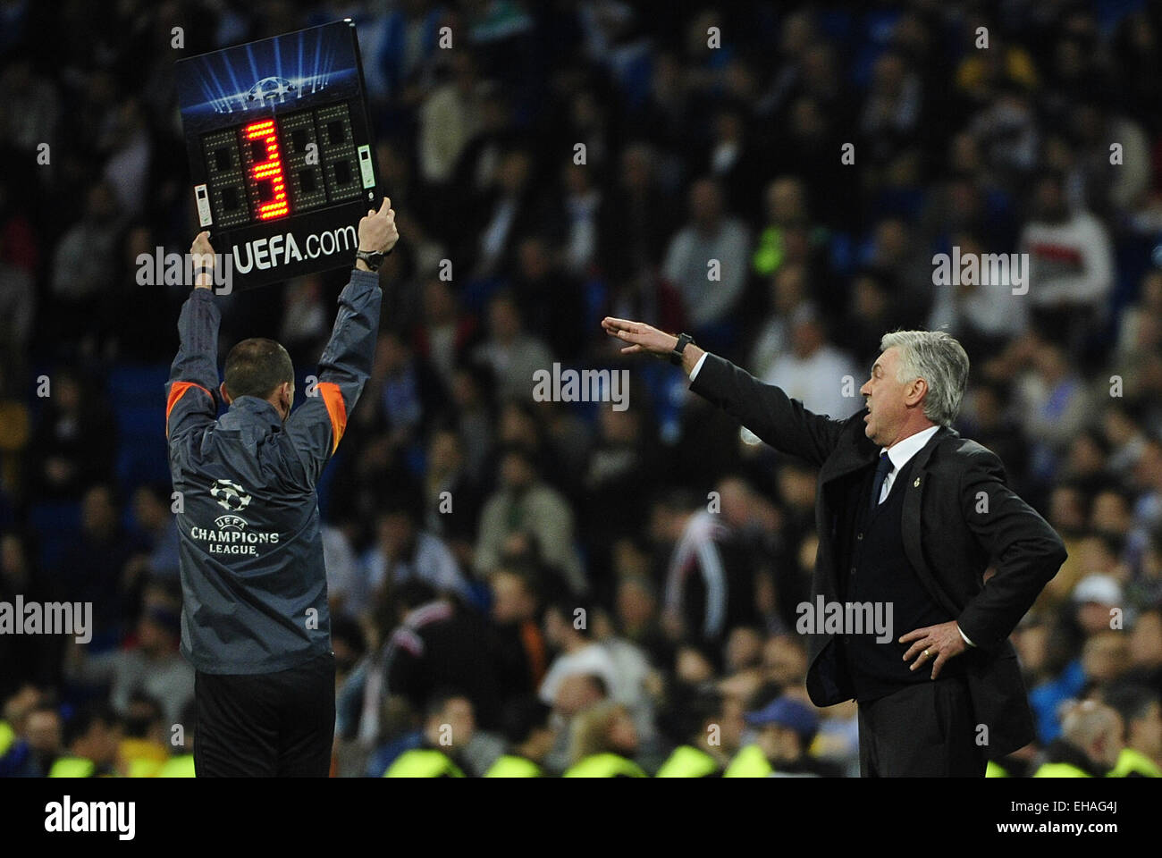 Real madrids coach carlo angelotti hi-res stock photography and images ...