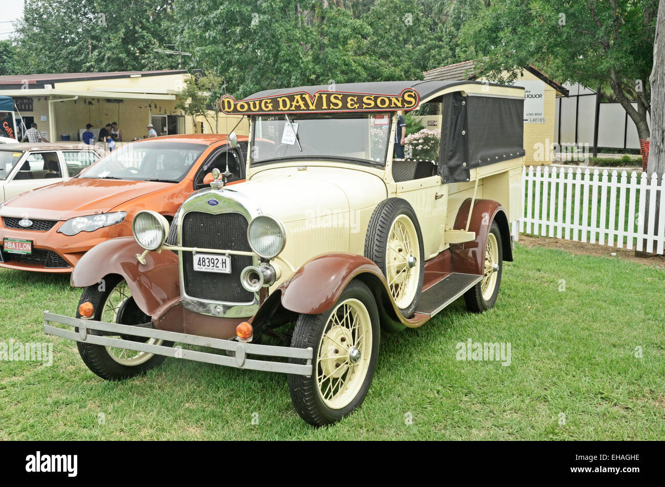 c1928 Model A Ford Van on display at Tamworth Australia Stock Photo - Alamy